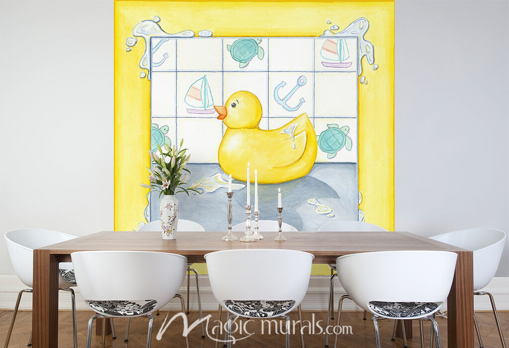 Rubber Duck (D) II Wallpaper Wall Mural by Magic Murals