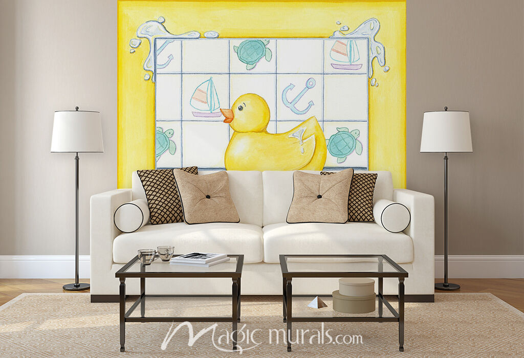Rubber Duck (D) II Wallpaper Wall Mural by Magic Murals