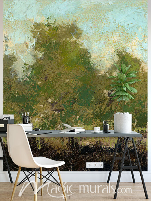 Meadow Abstract I Wallpaper Wall Mural by Magic Murals