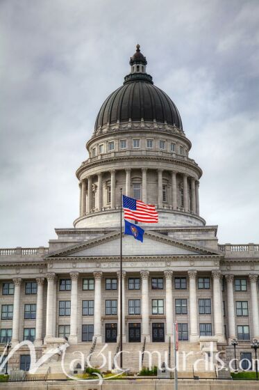Utah State Capitol Building Wallpaper Mural by Magic Murals