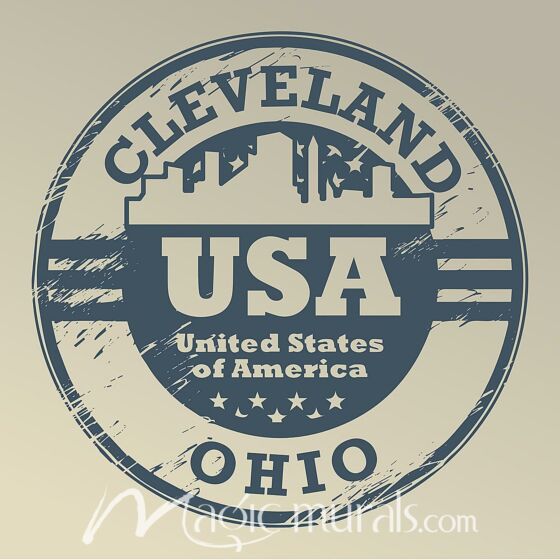 Welcome to Cleveland Wallpaper Mural by Magic Murals