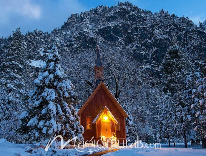 Winter Serenity Wallpaper Wall Mural by Magic Murals