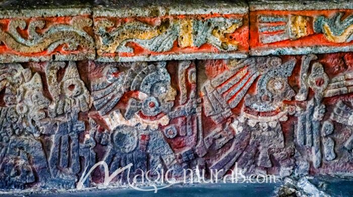 Templo Mayor Aztec Eagle Warriors 7592 Mural by Magic Murals