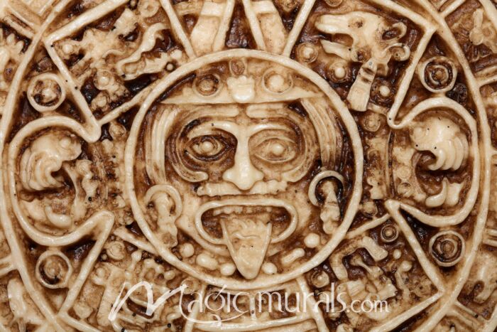 Aztec Sun Stone 8811 Wallpaper Mural by Magic Murals