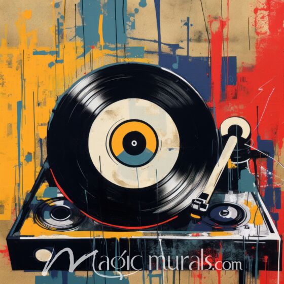 Spinning Nostalgia 6 Wallpaper Mural by Magic Murals