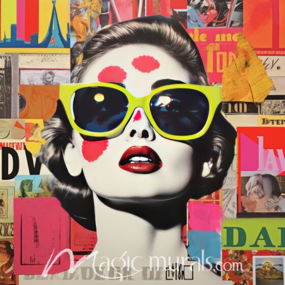 Pop Art Diva 20 Wallpaper Wall Mural by Magic Murals