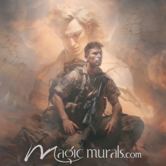 Shield Of Faith Soldier Wallpaper Mural by Magic Murals
