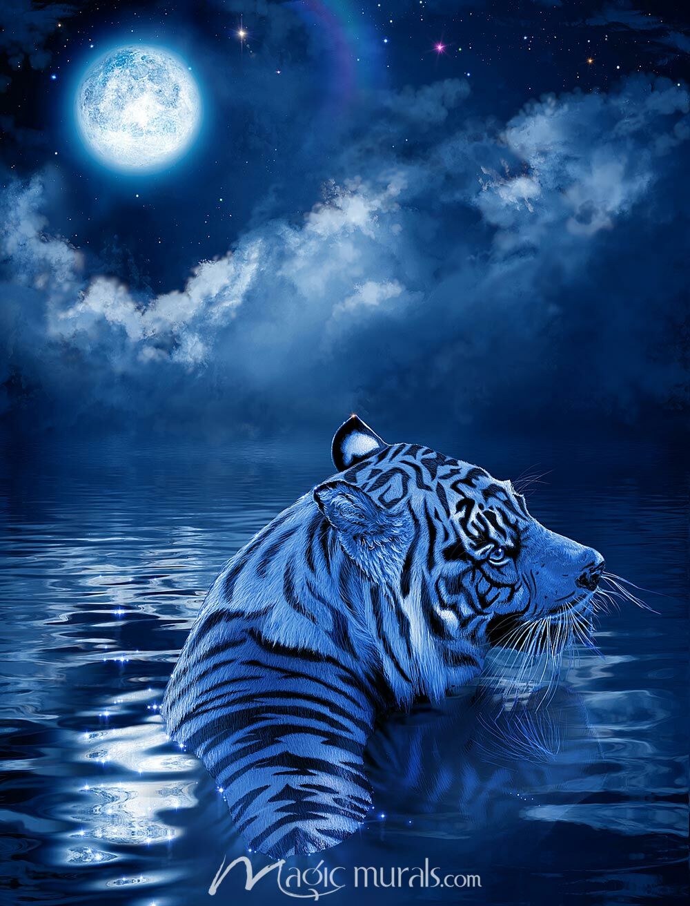 Moonlit Destiny Wallpaper Wall Mural by Magic Murals