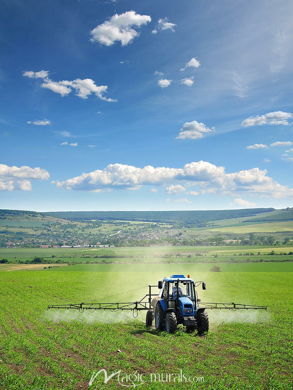 Farming Tractor Wallpaper Wall Mural by Magic Murals
