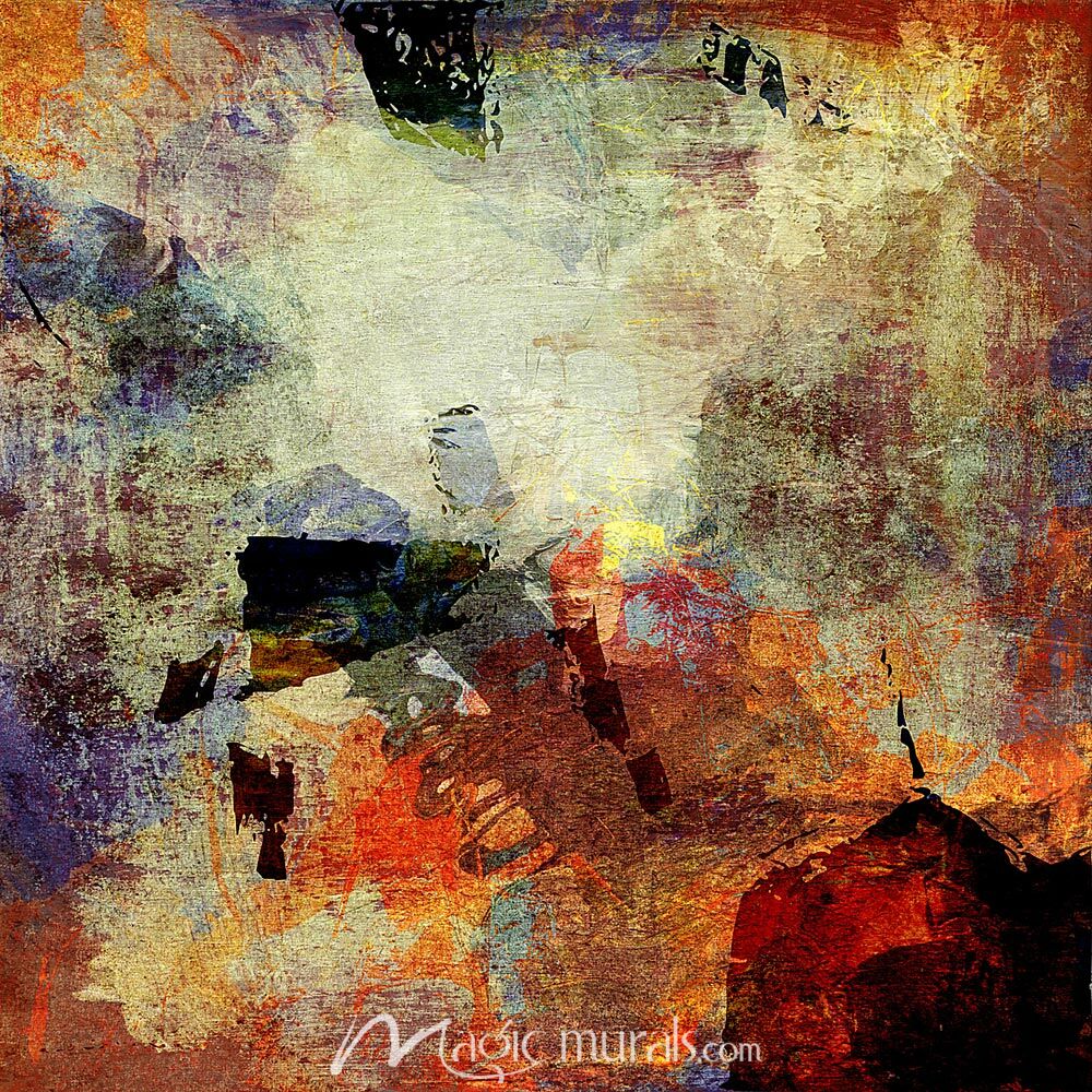 Faded Collage Wallpaper Wall Mural by Magic Murals