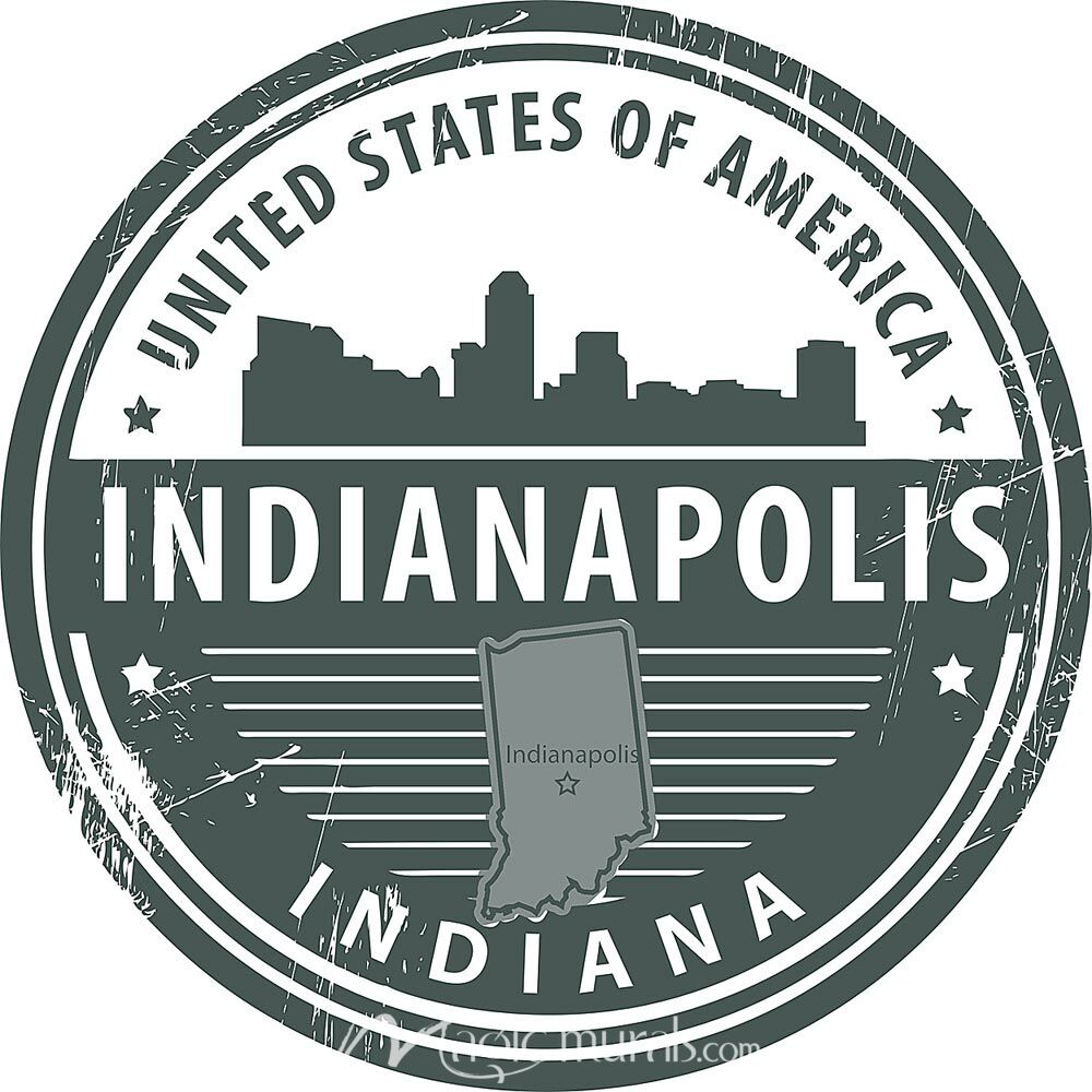 Welcome to Indianapolis Wallpaper Mural by Magic Murals