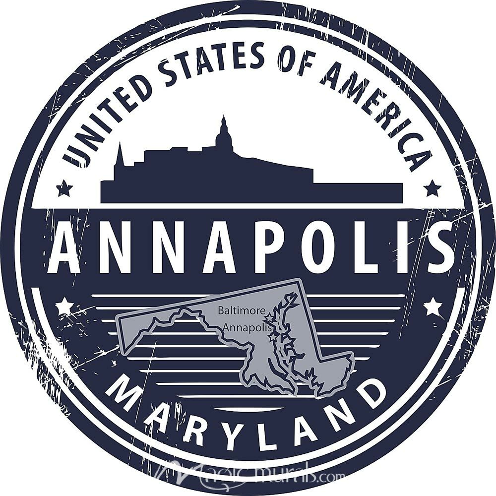 Welcome to Annapolis Wallpaper Mural by Magic Murals