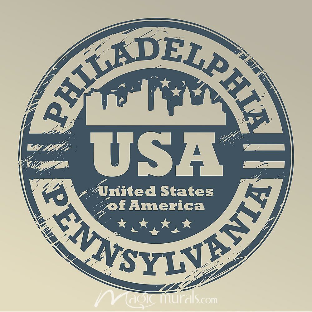 Welcome to Philadelphia Wallpaper Mural by Magic Murals