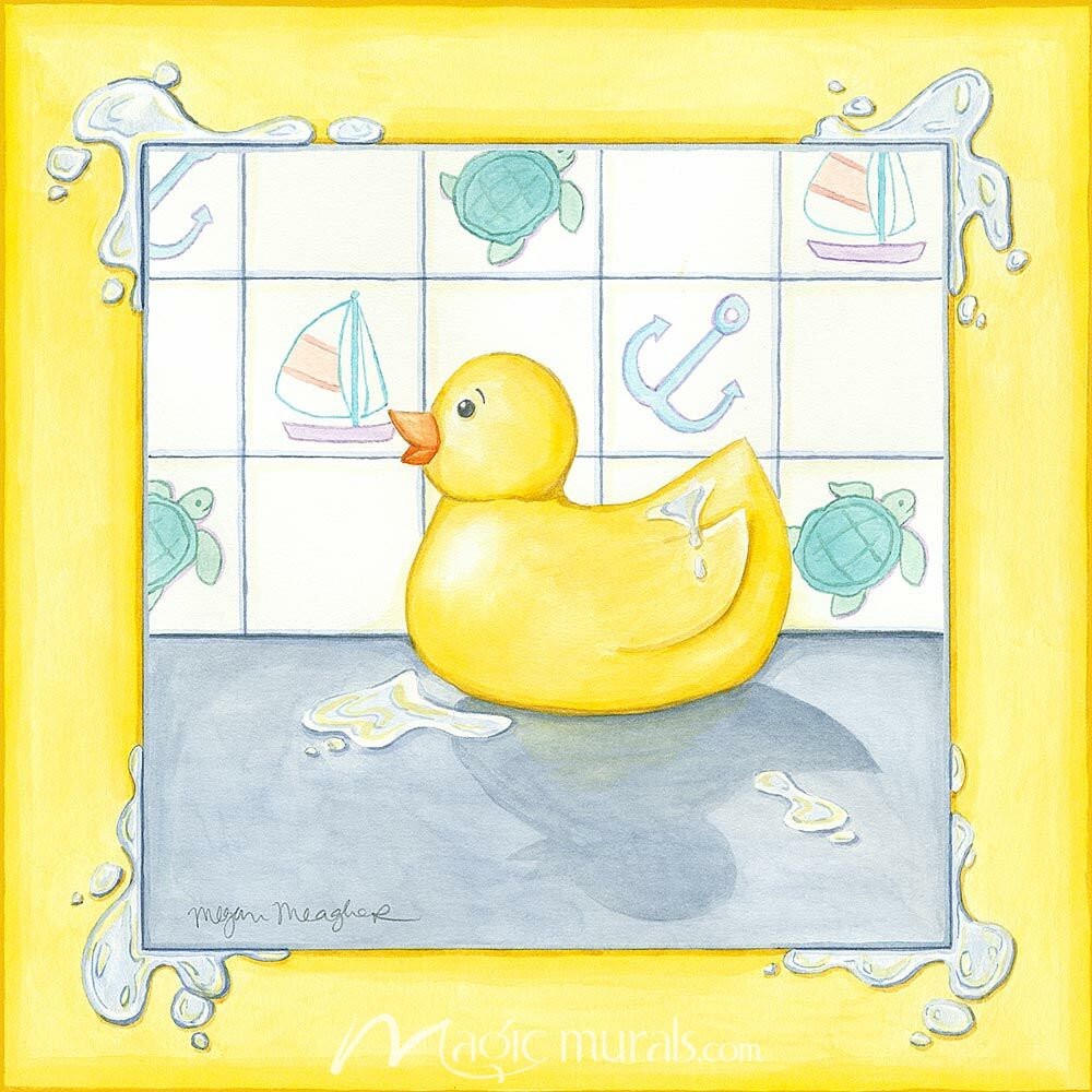 Rubber Duck (D) II Wallpaper Wall Mural by Magic Murals