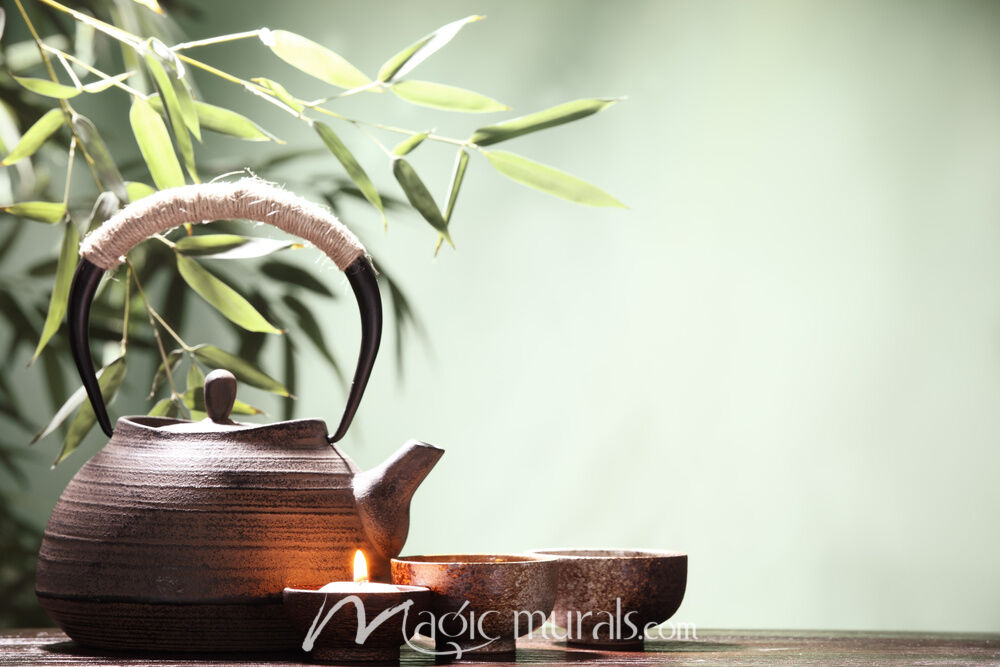 Chinese Tea and Bamboo 1098 Wallpaper Mural by Magic Murals