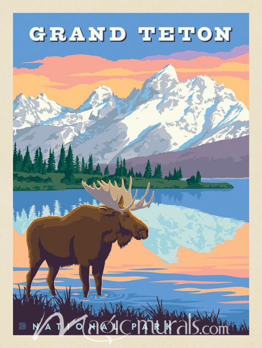 ADG Grand Teton National Park Wallpaper Mural by Magic Murals