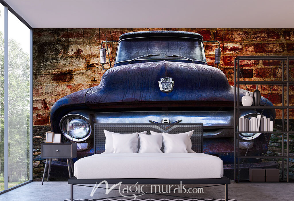 1956 Ford V8 Wallpaper Wall Mural by Magic Murals