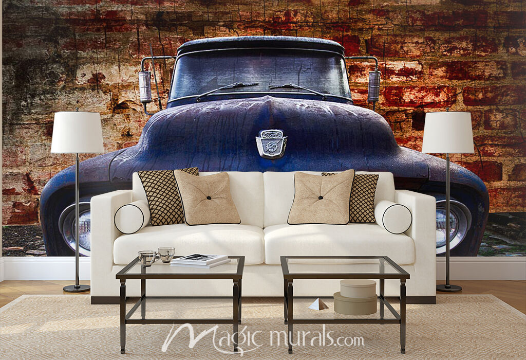 1956 Ford V8 Wallpaper Wall Mural by Magic Murals