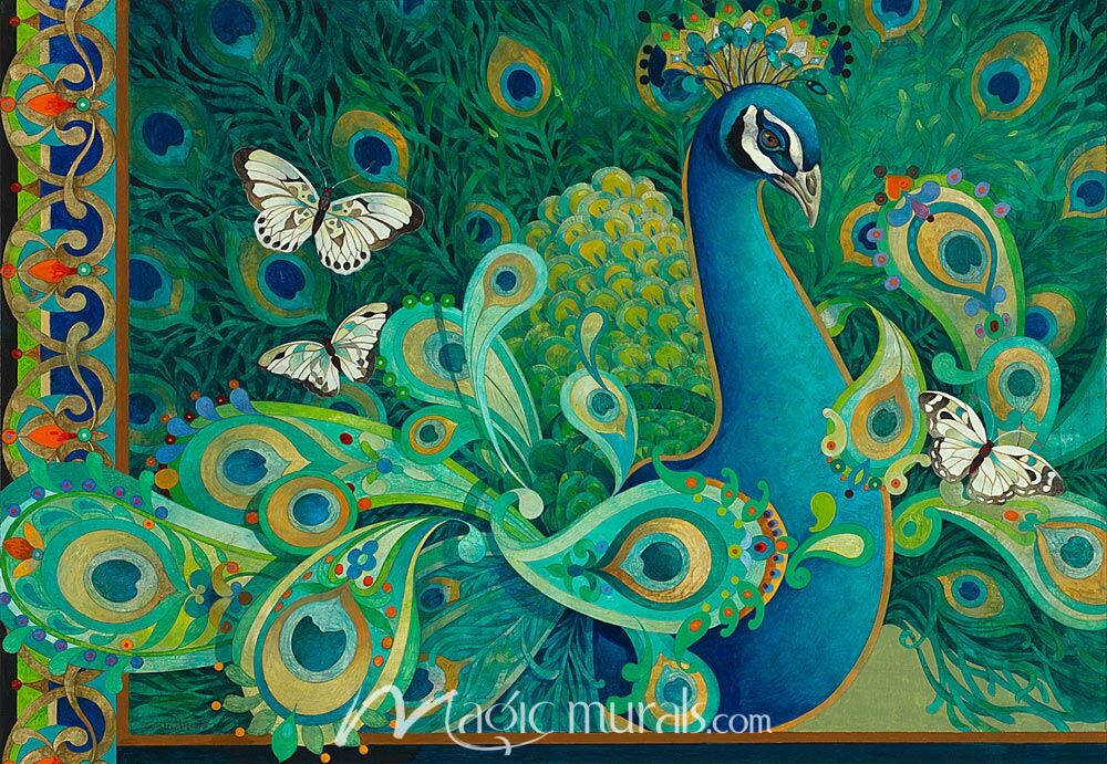 Peacock Wall Mural