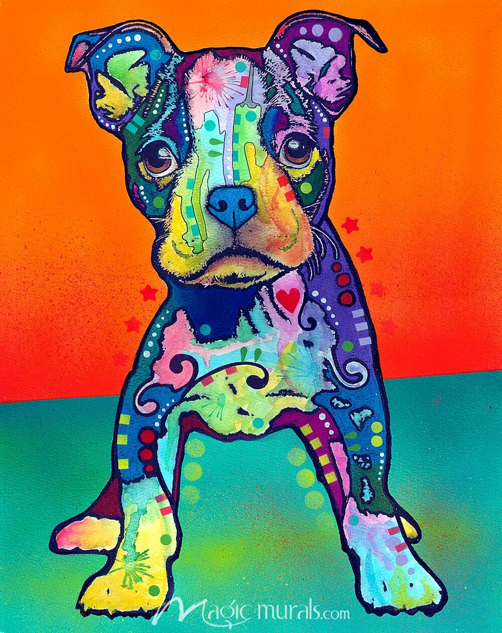 On My Own Dog Wallpaper Wall Mural by Magic Murals