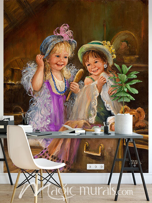 Playing Dress Up Wallpaper Wall Mural by Magic Murals