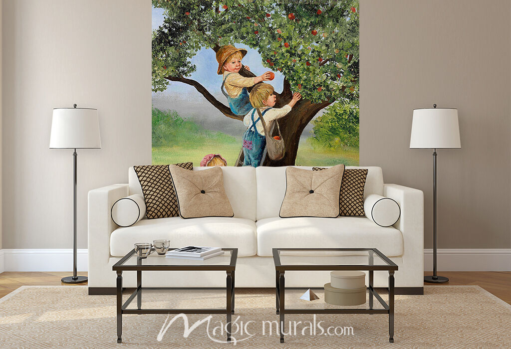 Apple Picking Wallpaper Wall Mural by Magic Murals