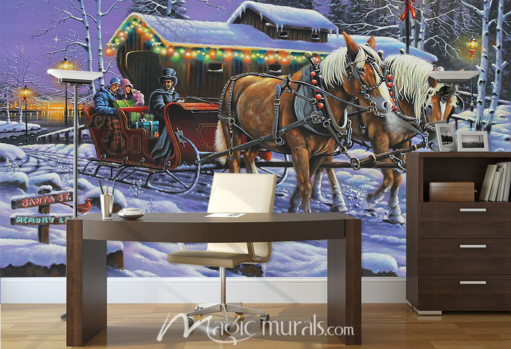 Trot Down Memory Lane Wallpaper Mural by Magic Murals