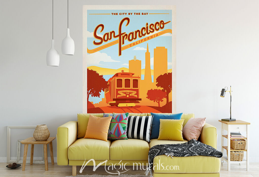 San Francisco II Wallpaper Wall Mural by Magic Murals