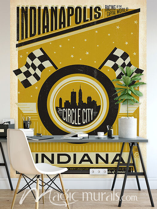 Indianapolis Wallpaper Wall Mural by Magic Murals