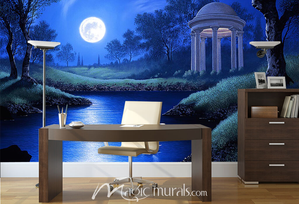 Night of the Swan Wallpaper Wall Mural by Magic Murals