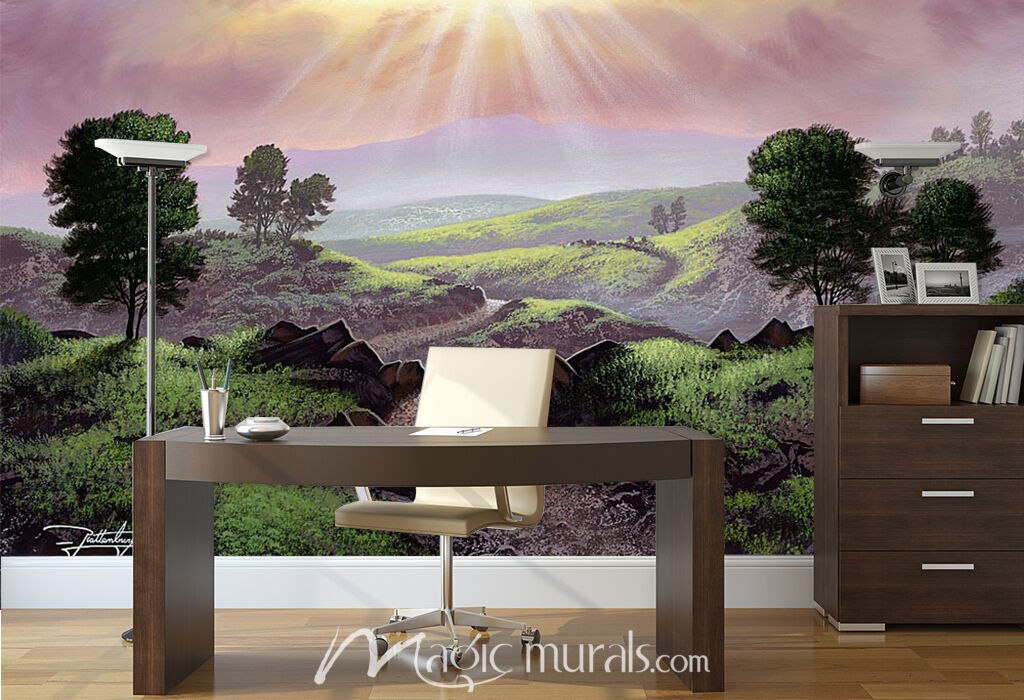On the Right Path Wallpaper Wall Mural by Magic Murals