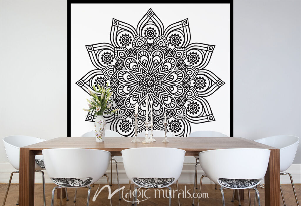 Moroccan Pattern Coloring Mural by Magic Murals