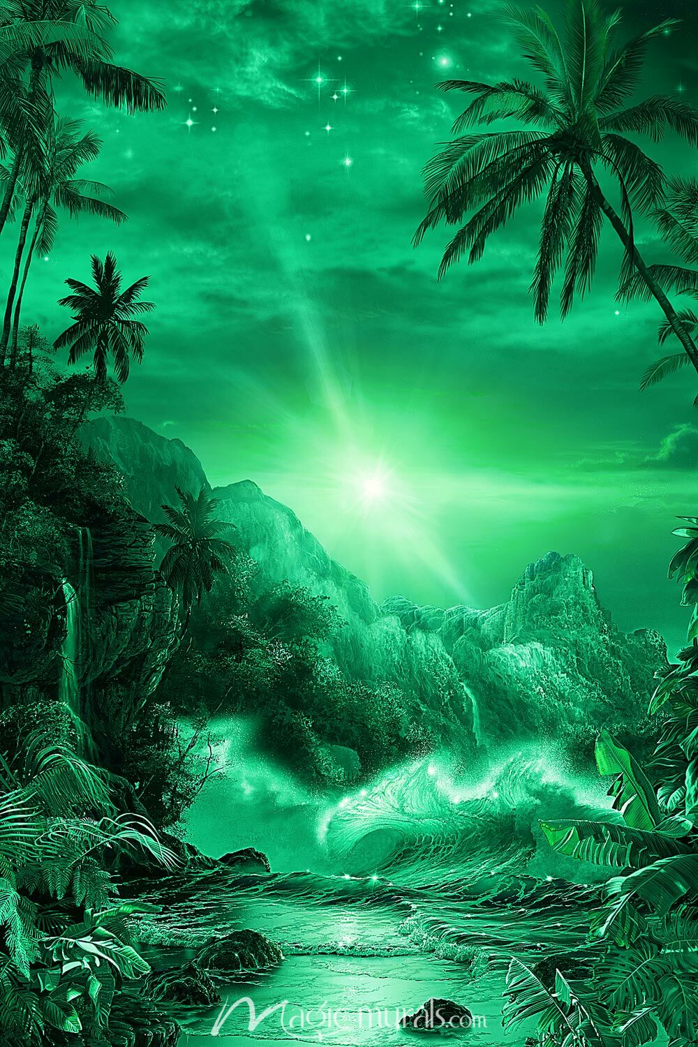 Hawaiian Embrace Wallpaper Wall Mural by Magic Murals