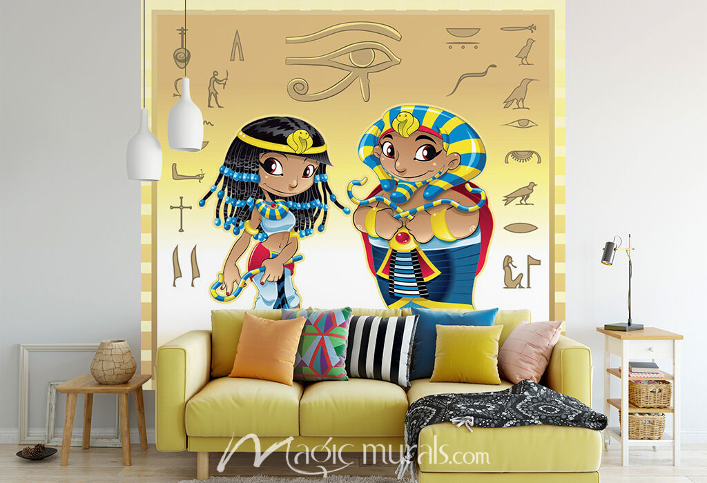Cleopatra and Pharaoh Wallpaper Mural by Magic Murals