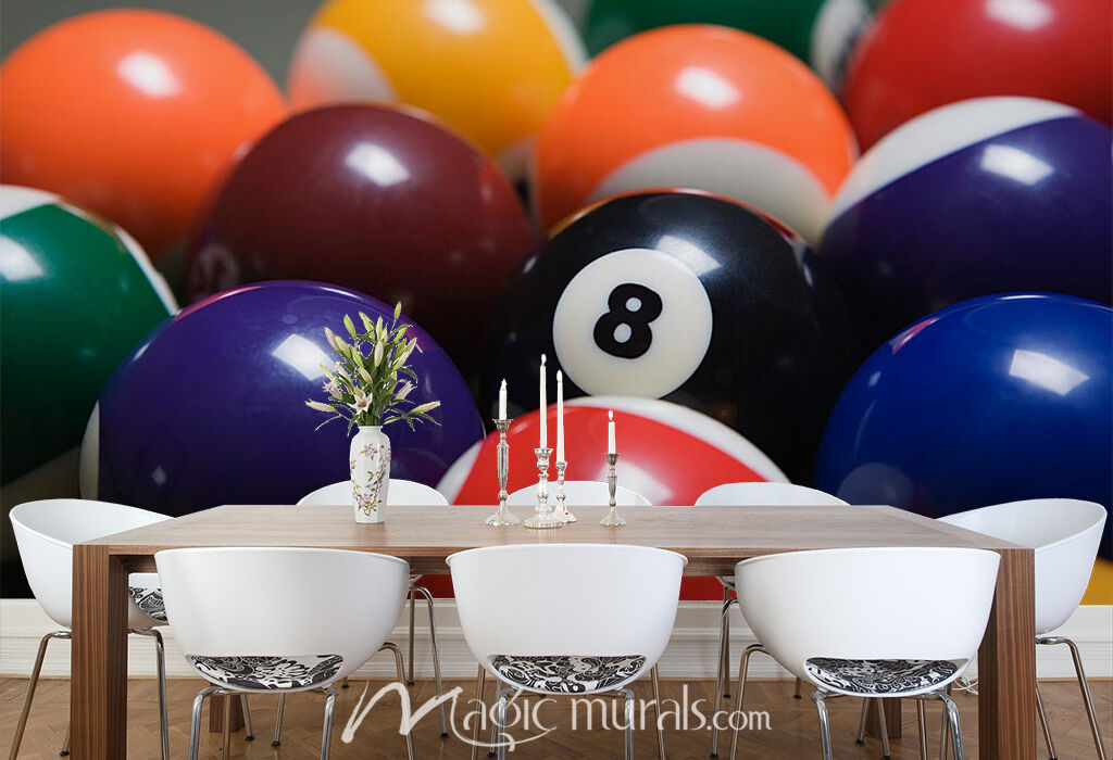 Eight Ball Wallpaper Wall Mural by Magic Murals