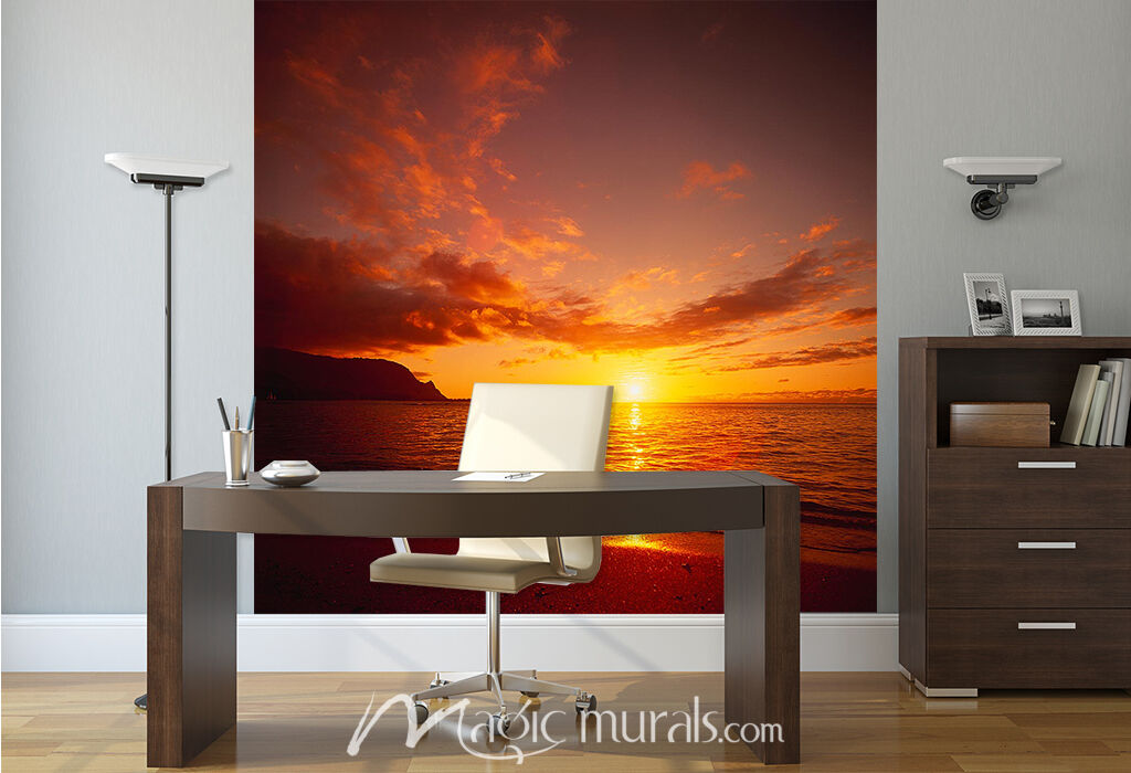 Calm Shoreline Wallpaper Wall Mural by Magic Murals