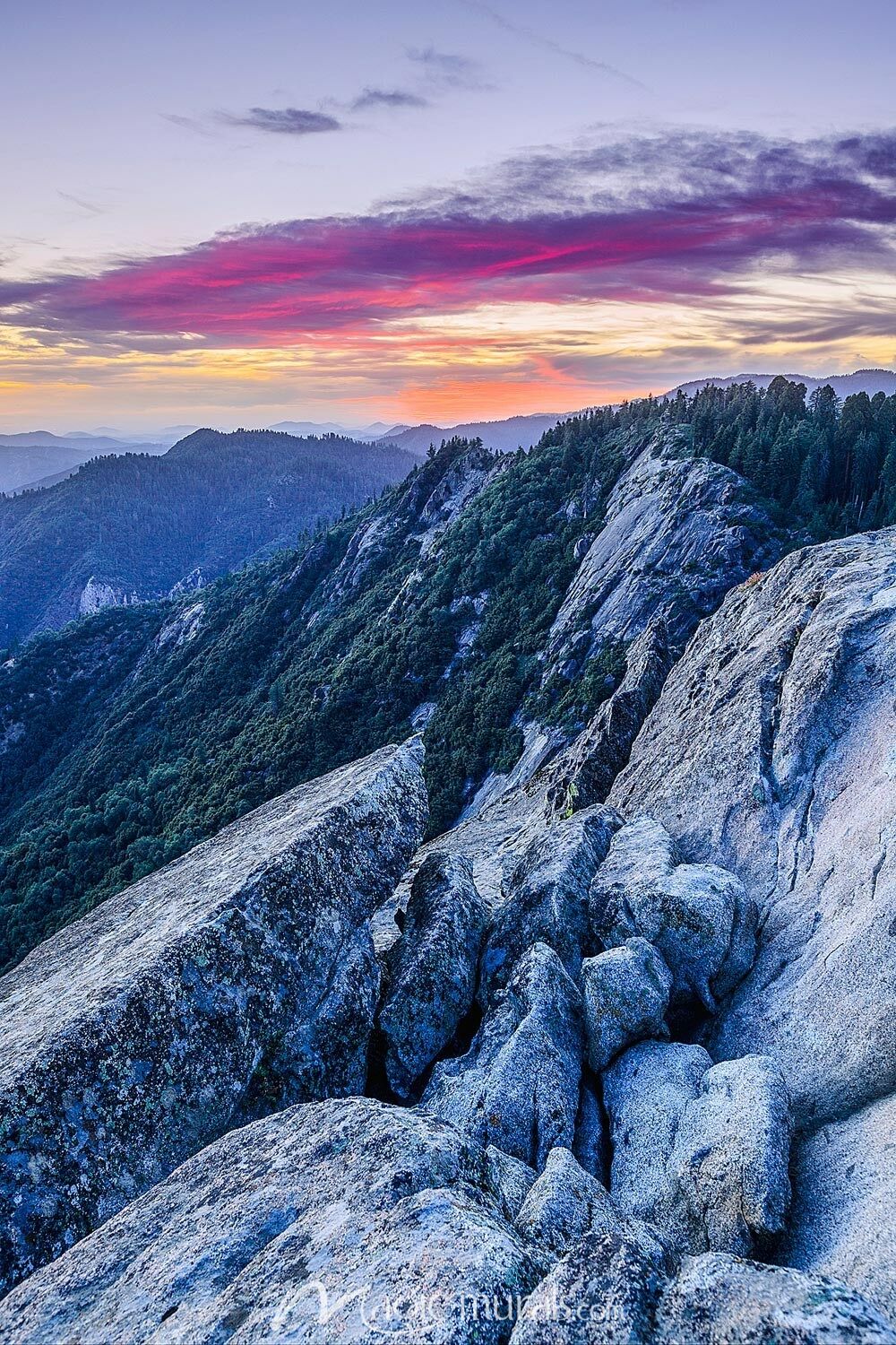Moro Rock at Sequoia National Park Mural by Magic Murals