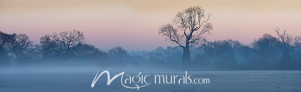 English Sunrise Panorama Wallpaper Mural by Magic Murals