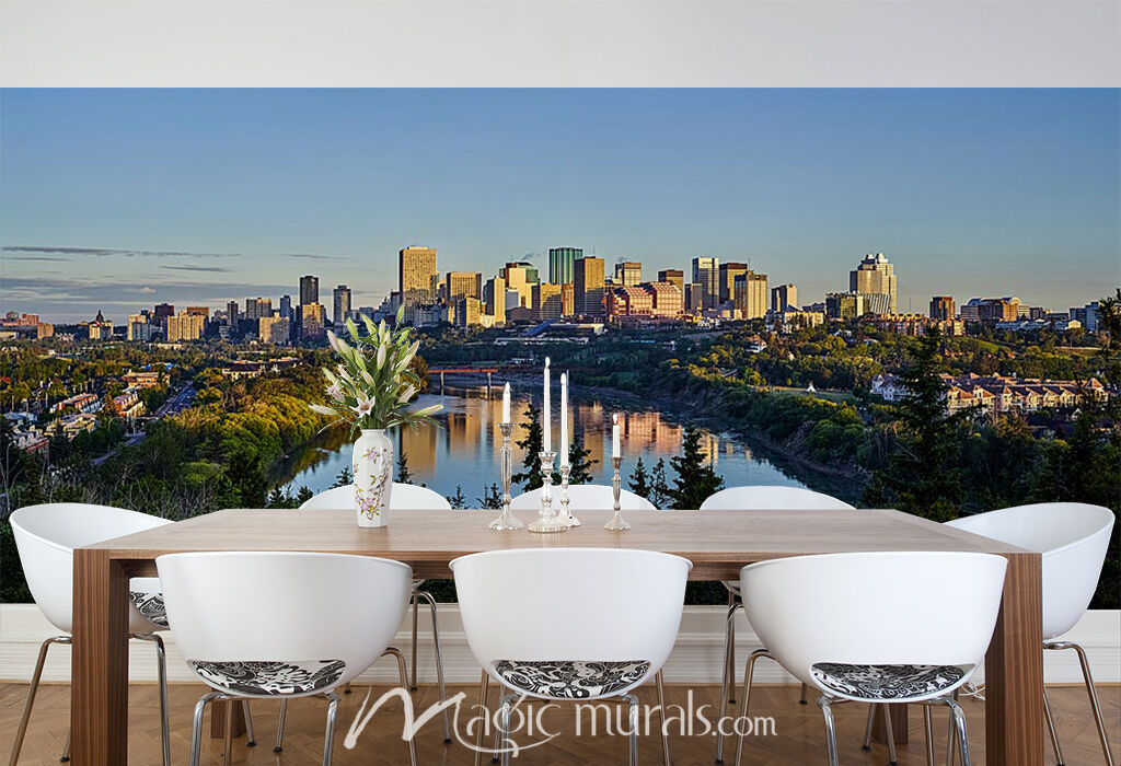 Downtown Edmonton Wallpaper Wall Mural by Magic Murals