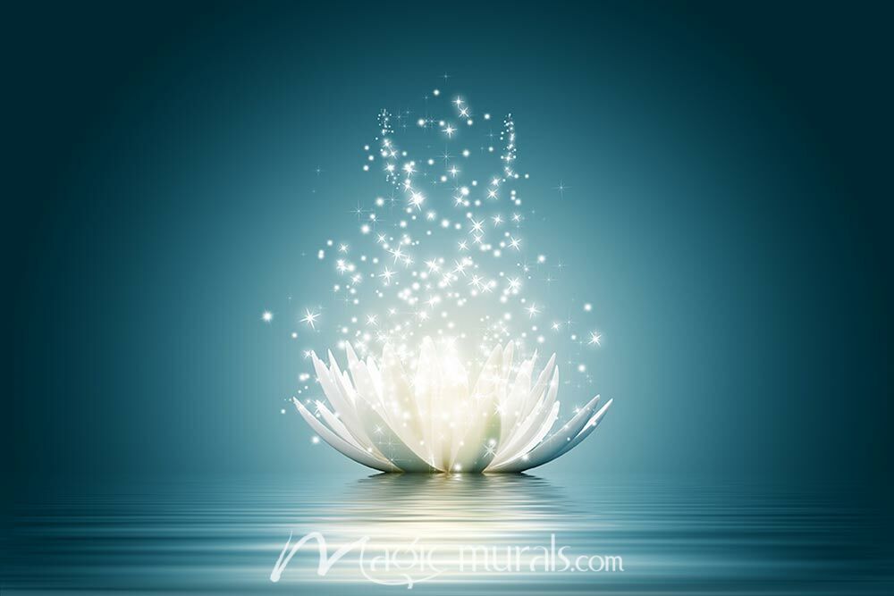 Lotus Flower Fantasy Wallpaper Mural by Magic Murals