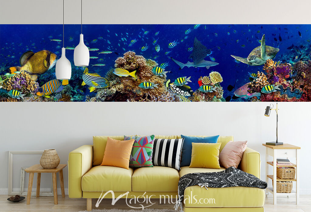 Underwater Coral Reef Landscape Mural by Magic Murals