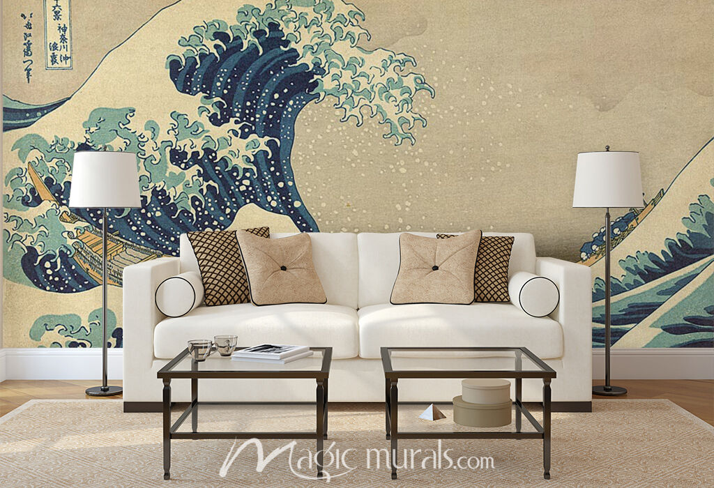 The Great Wave Wallpaper Wall Mural by Magic Murals