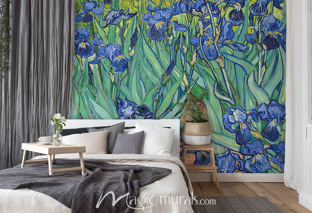 Irises Wallpaper Wall Mural by Magic Murals