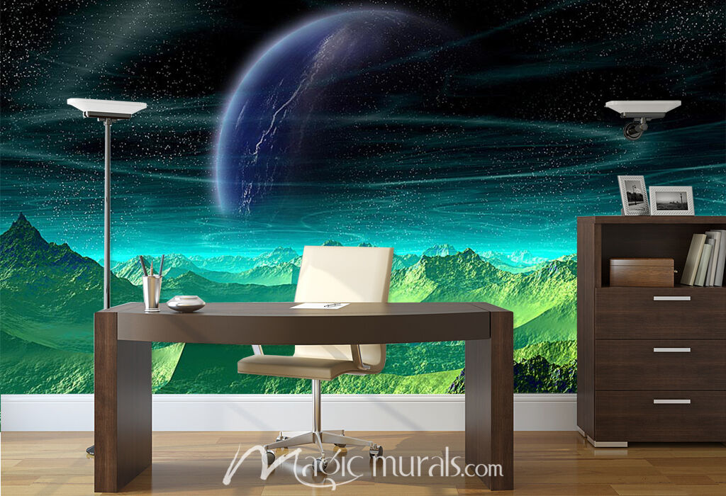 Alien Landscape - Apeiros Rising Mural by Magic Murals