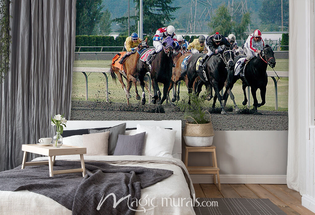 Photo Finish Wallpaper Wall Mural by Magic Murals