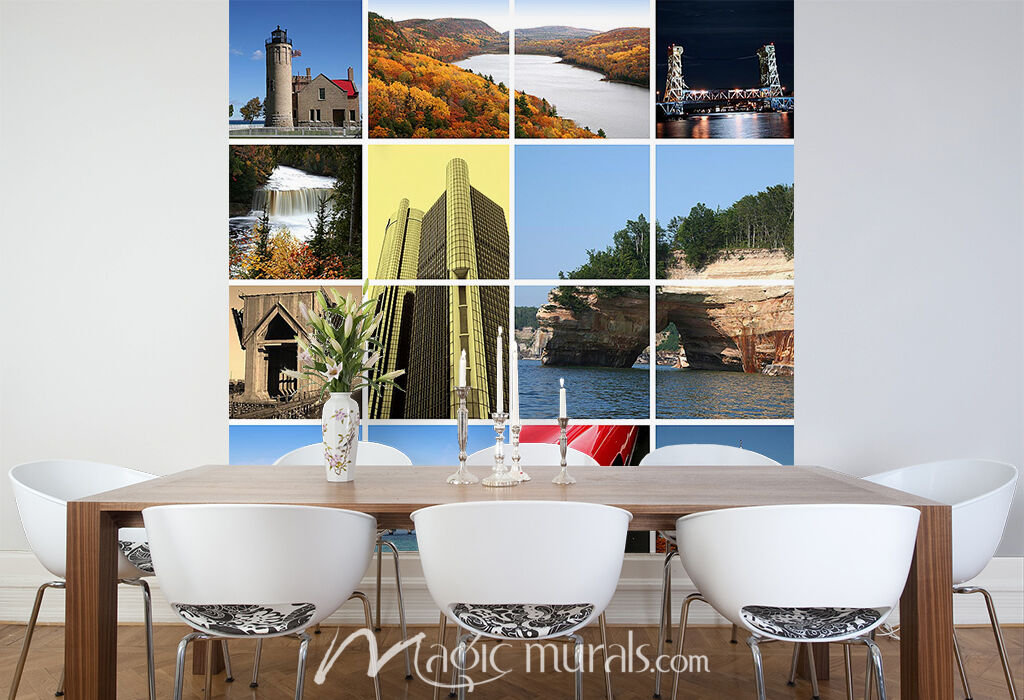 Michigan Collage Wallpaper Wall Mural by Magic Murals