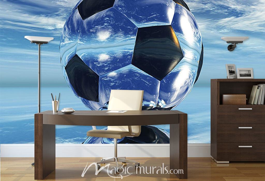 Soccer Reflection Wallpaper Wall Mural by Magic Murals