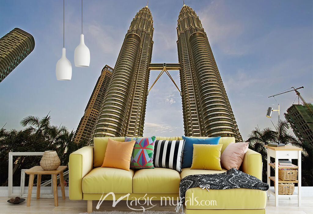 The Petronas Towers Wallpaper Wall Mural by Magic Murals