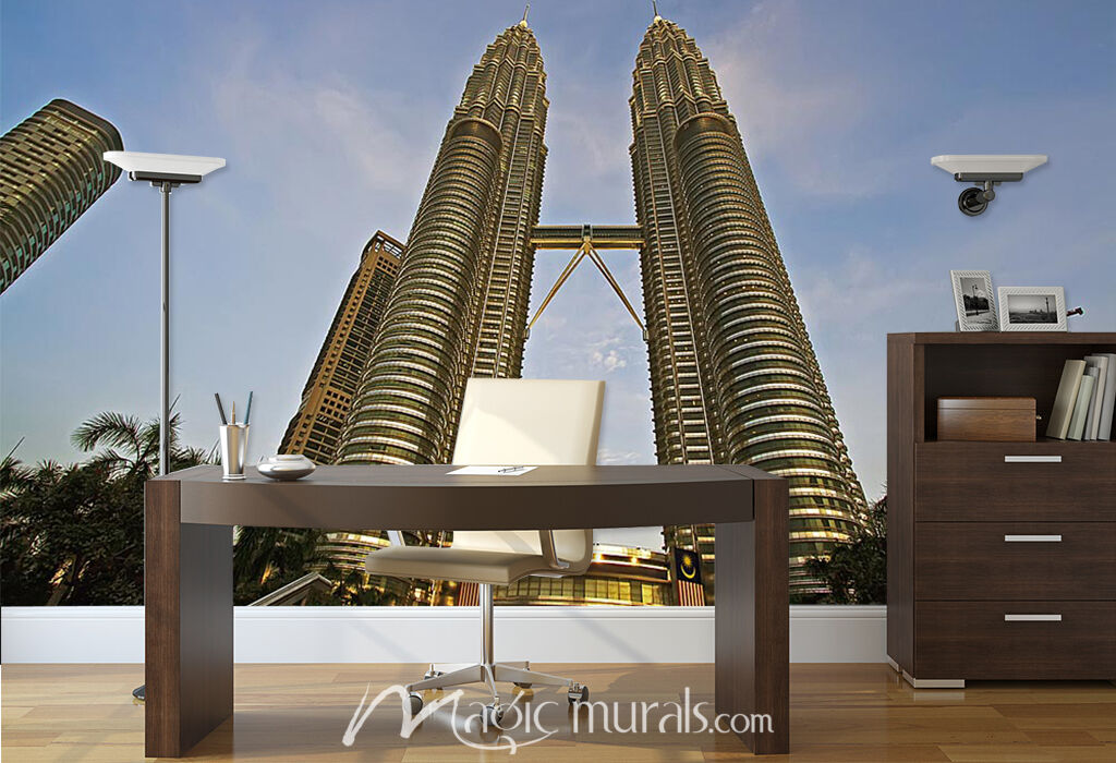 The Petronas Towers Wallpaper Wall Mural by Magic Murals