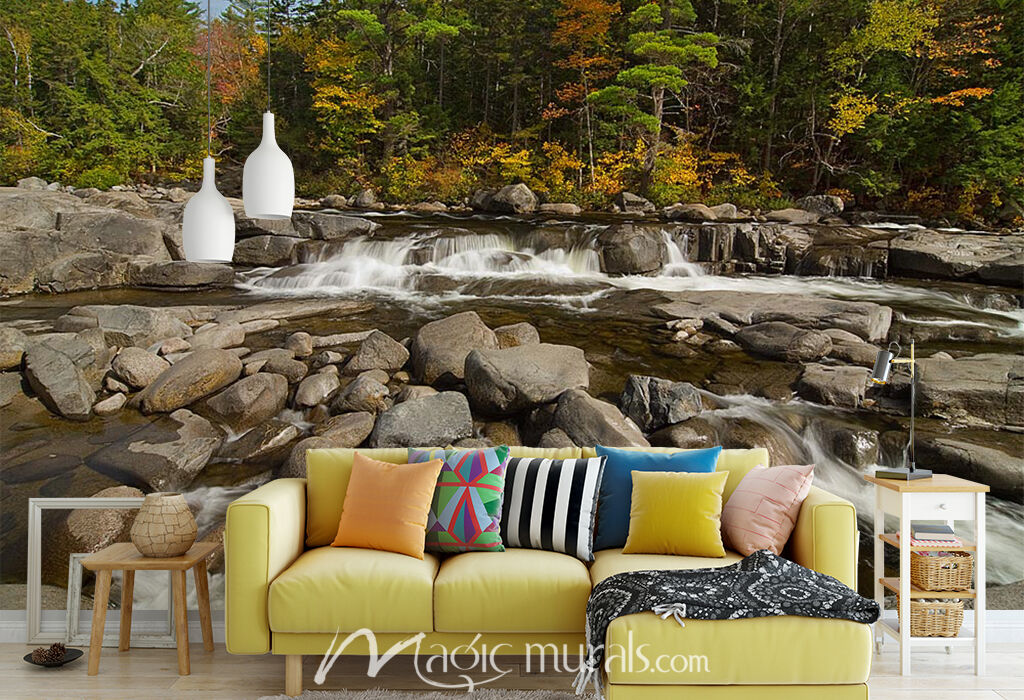 Swift River Wallpaper Wall Mural by Magic Murals